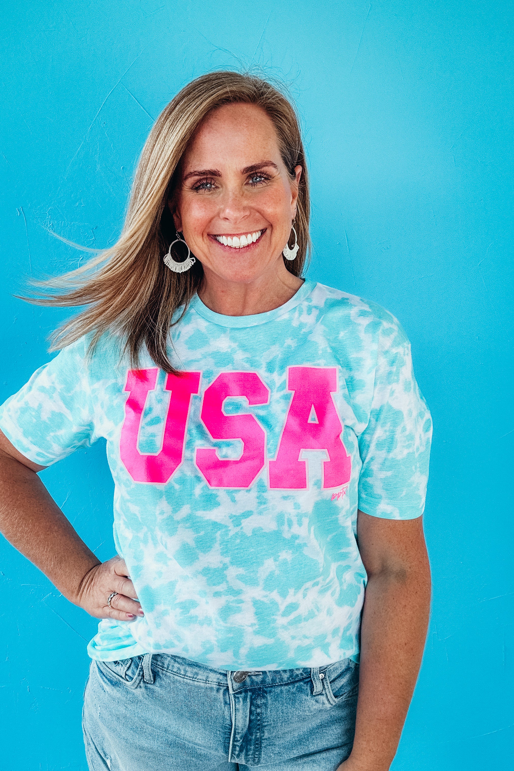 USA Tie Dye Graphic Tee – Sweet Elaine Boutique